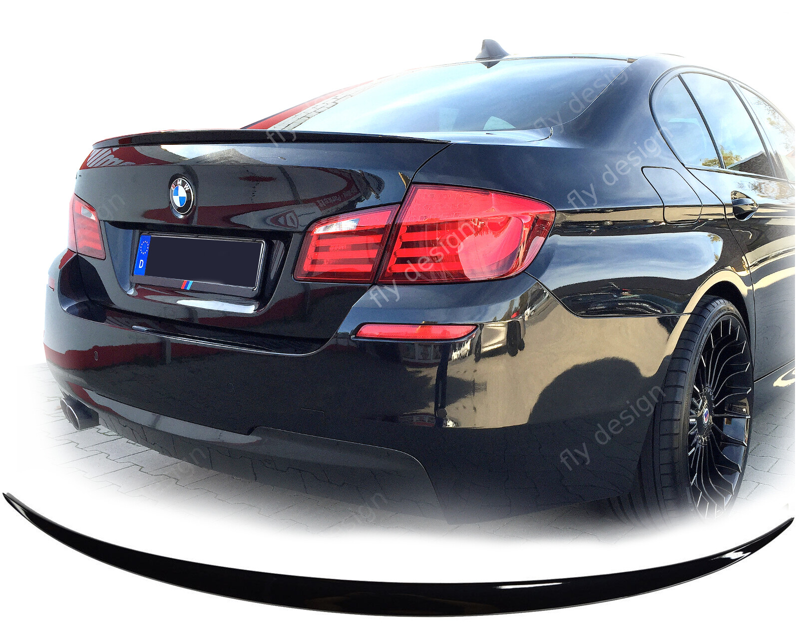 passend für BMW F10, tuning still spoiler heck lip FERTIG LACKIERT Lack ...