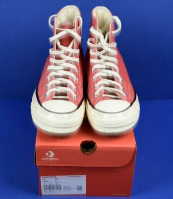 Converse Rubarb Red Canvas Chuck Taylor HiTop Sneakers 8m Ortholite ...