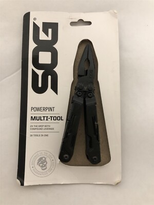 SOG PowerPint Mini Compact Stainless Steel Multi-Tool. 18 Tools In One ...