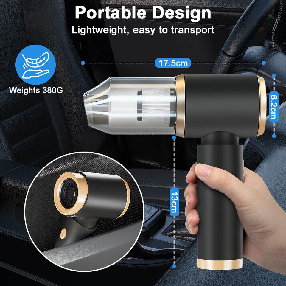 Handheld Vacuum Cleaner 95000Pa Car Vacuum Cleaner Mini Car Hoover Wet ...