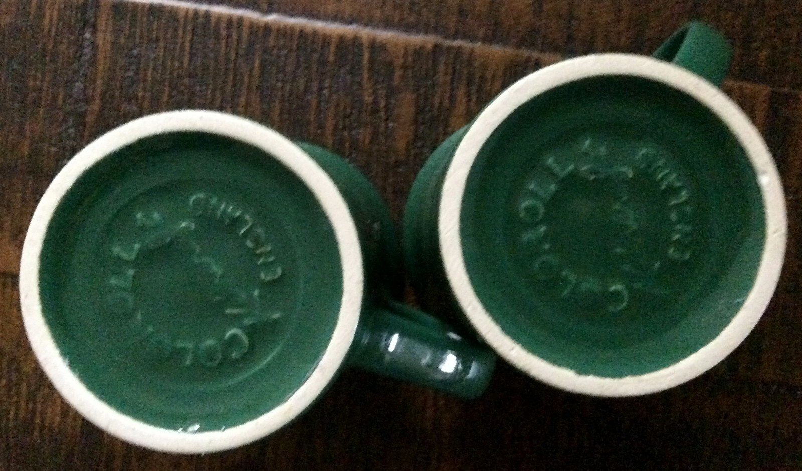 Pair of O'Darby Irish Cream mugs cups Coloroll Kilncraft Porcelain Made ...