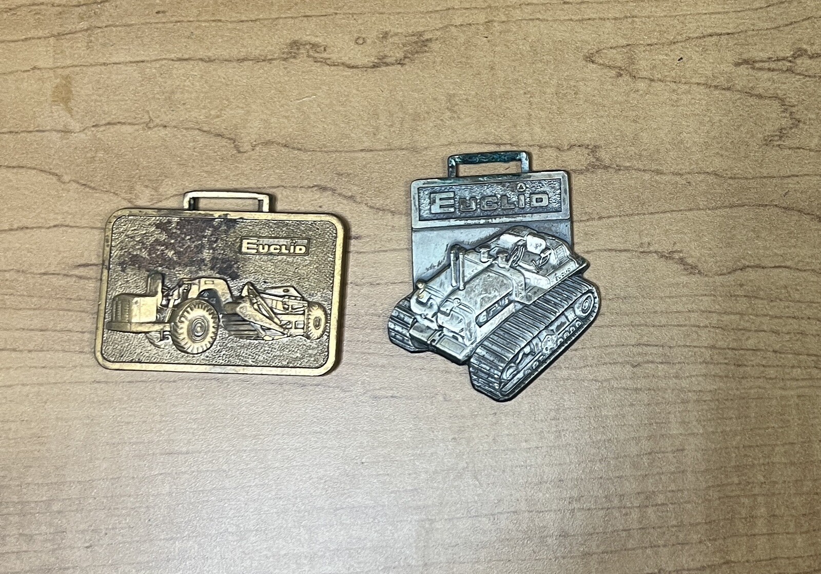 Lot of 2 Euclid Earthmover Machinery Watch Fobs #227 | eBay