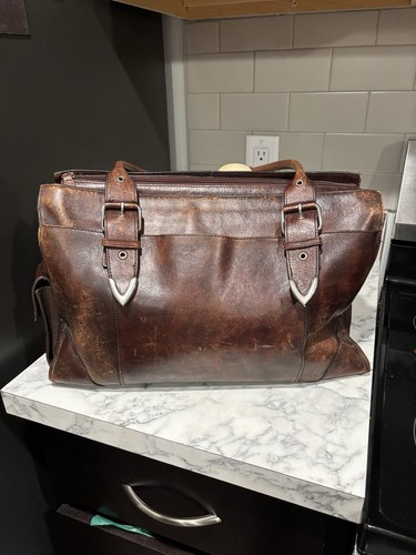 Vintage Wilson's Leather Large Messenger Bag Crossbody Brown | eBay