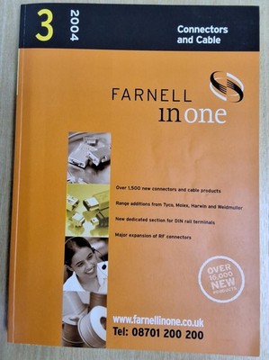 Farnell In One ELECTRONIC COMPONENTS CATALOGUE BOOK 3 - 2004 *Free ...