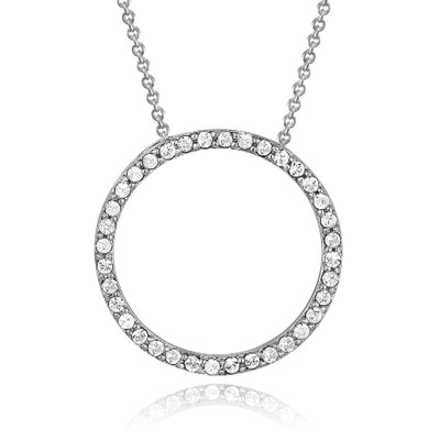 Eternity Necklace Made with European Crystals | eBay