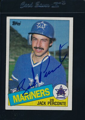 1985 Topps #172 Jack Perconte Mariners Signed Auto *15569 | eBay