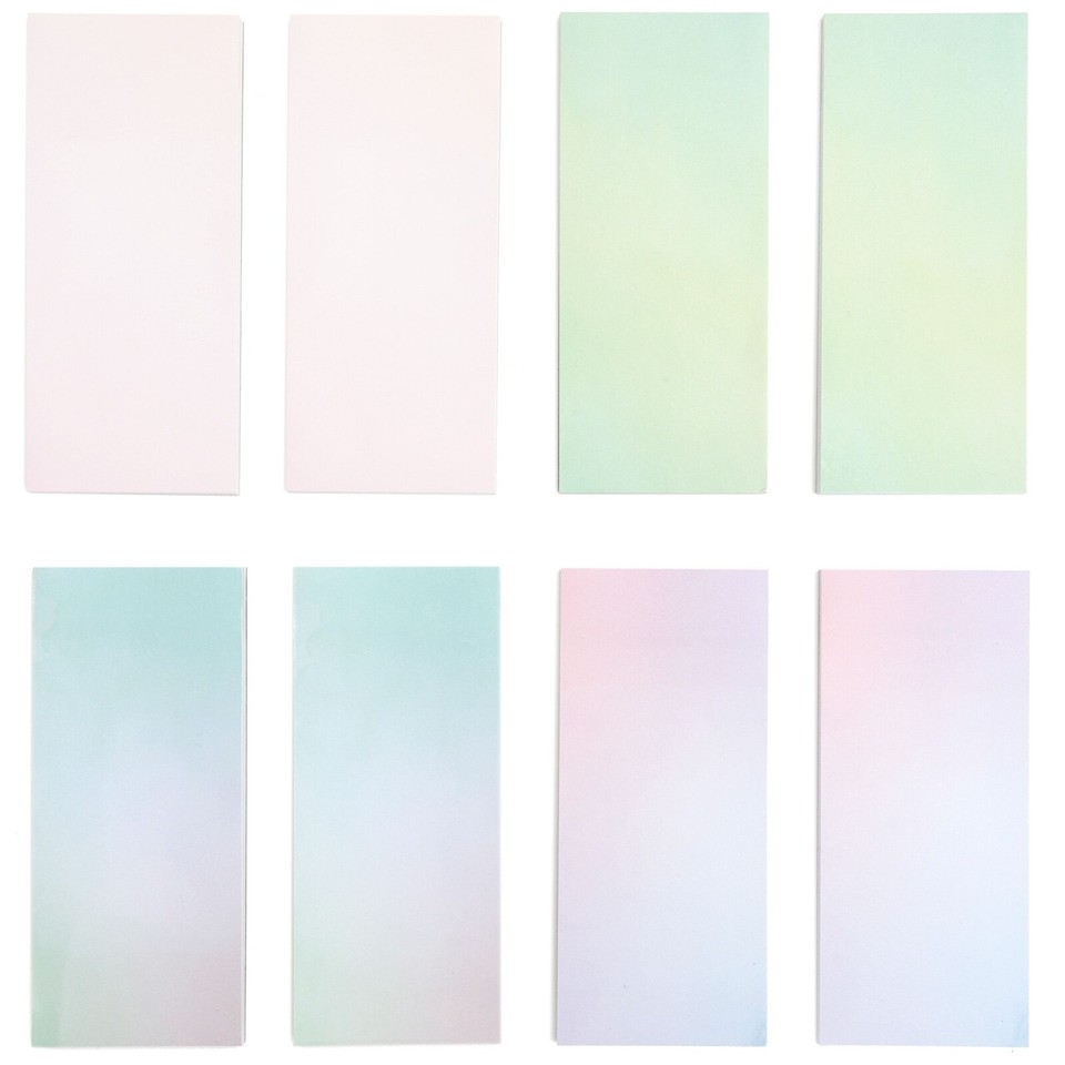 8 Pack To Do Pastel Sticky Notes Pad, Gradient Colors, 50 Sheets Each ...