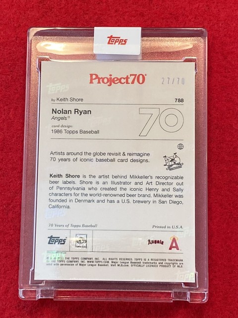 2022 Topps Project 70 - Keith Shore Rainbow Foil 1986 Topps Baseball ...