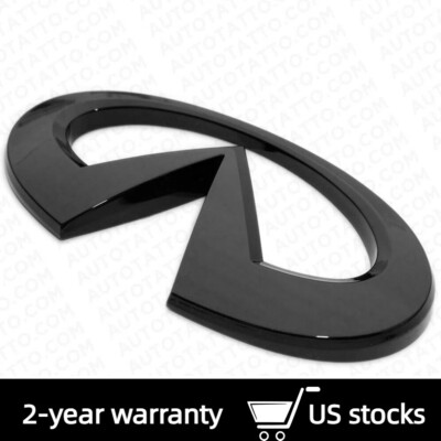 14-22 Infiniti Q50 Rear Luggage Lid Nameplate Emblem Badge Black Logo ...