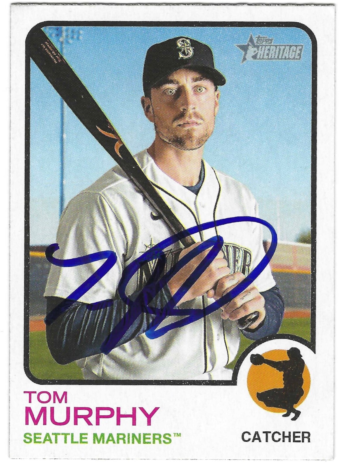TOM MURPHY SIGNED AUTOGRAPHED 2022 TOPPS HERITAGE BASEBALL CARD ...