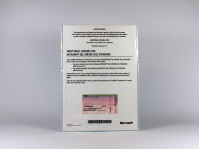 SQL-Server 2012 Standard OEM-Additional License (Dell) - neu, SKU ...