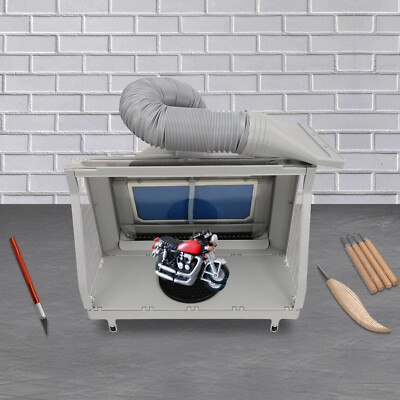 Craft Spray Painting Workbench Airbrush Spray Booth W/ LED Light Model ...