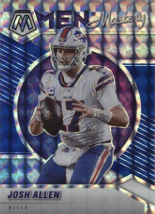 2021 Panini Mosaic - Men of Mastery Josh Allen #MM3 Blue Mosaic Prizm ...