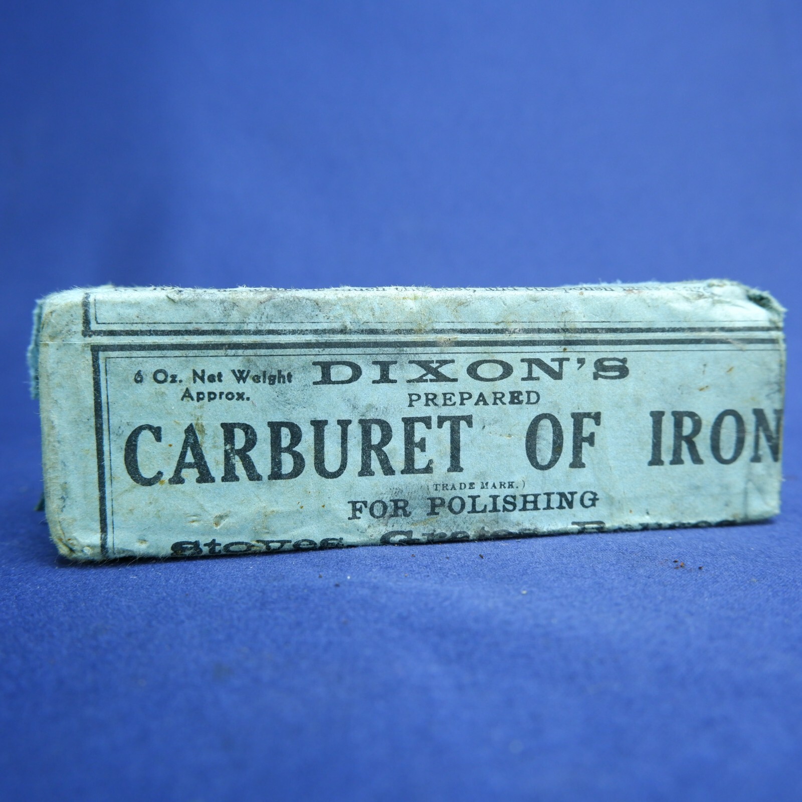 ANTIQUE THE JOSEPH DIXON CRUCIBLE COMPANY CARBURET OF IRON STOVE POLISH ...