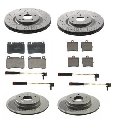 FOR MERCEDES C CLASS S203 W203 CL203 A209 FRONT REAR BRAKE DISCS ...