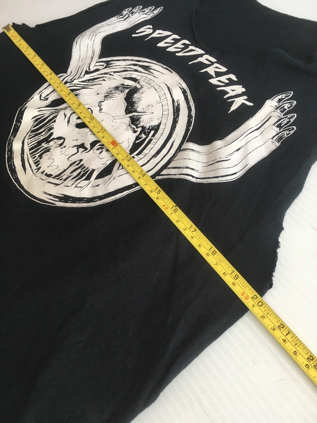 Speed freak cut off t-shirt black Going to Hell fast … - Gem