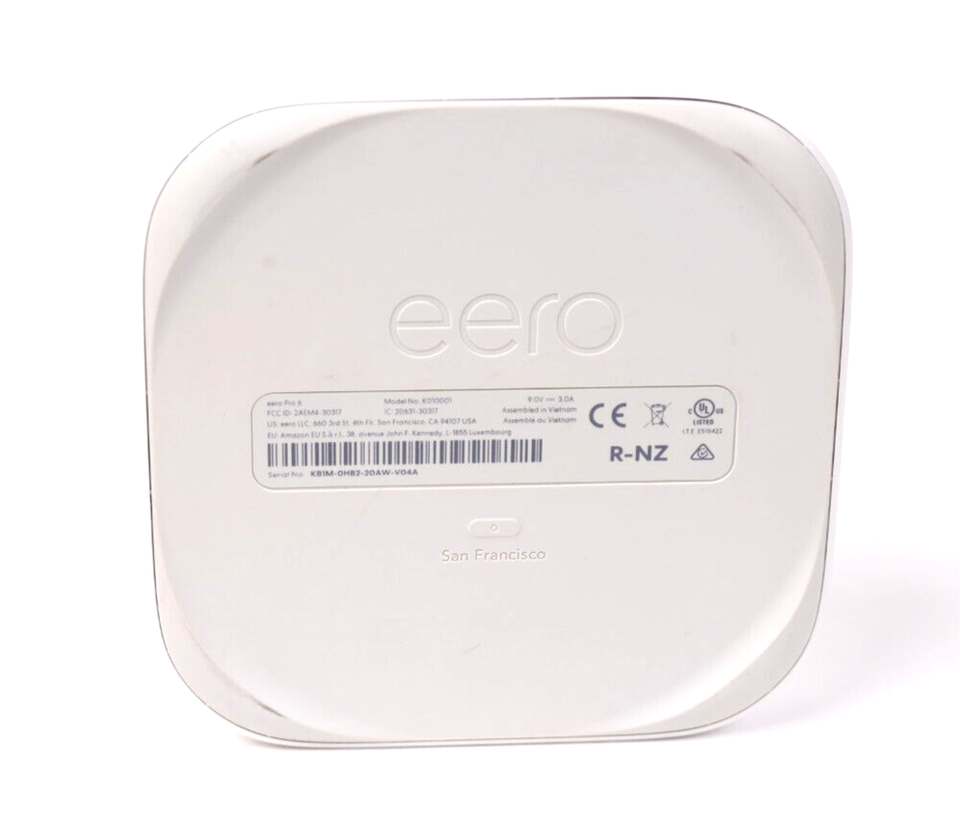 eero Home Pro 6 Model K010001 Tri-Band Mesh Router Wi-Fi 6 | eBay