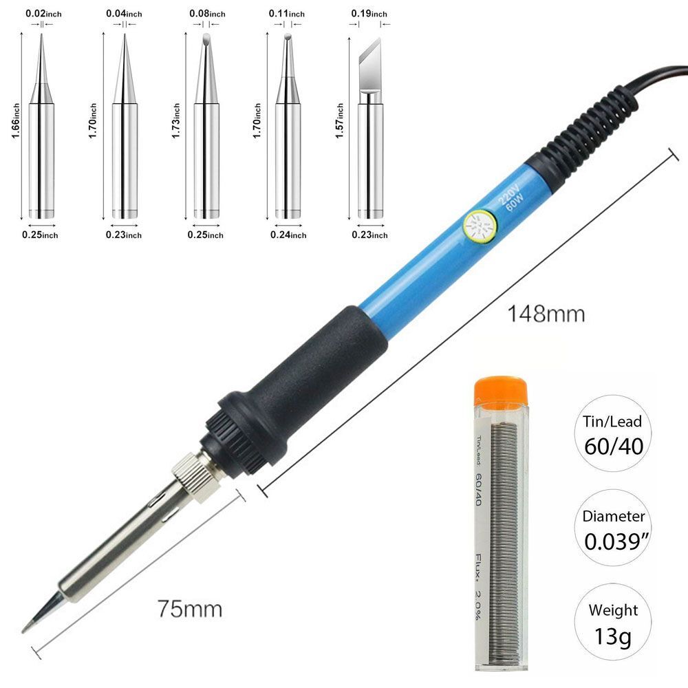 Tips Adjustable Temperature Welding Solder Irons Heat Pencil Soldering Iron Kit | eBay