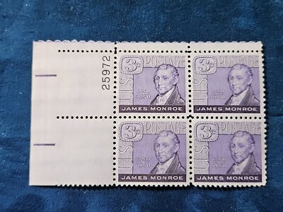 1958 US SCOTT#1105 3C STAMP BLOCK OF 4 | eBay