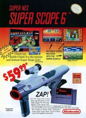 Super Scope SNES Original 1992 Ad Authentic Nintendo Video Game Promo ...