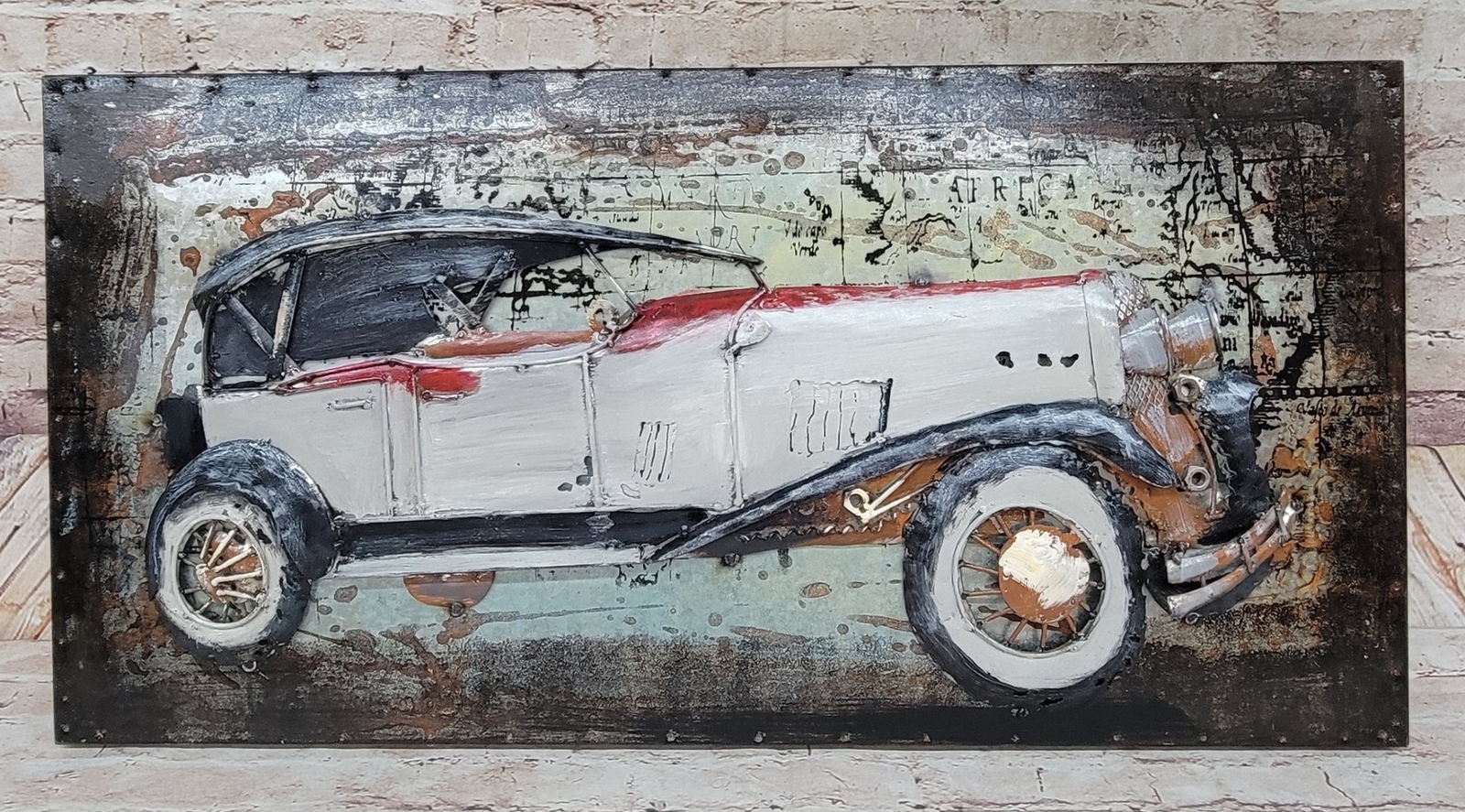 Hand Made three Dimensional Vintage Rolls Royce Painting Home ...