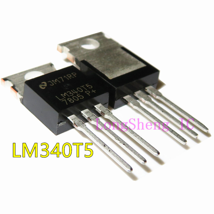 10PCS LM340T5 LM340T57805P+ TO-220 3-Terminal Positive Regulators new ...