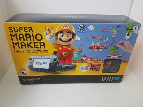 Super Mario Maker Deluxe Set 32GB Nintendo Wii U Console [2015] [Brand ...