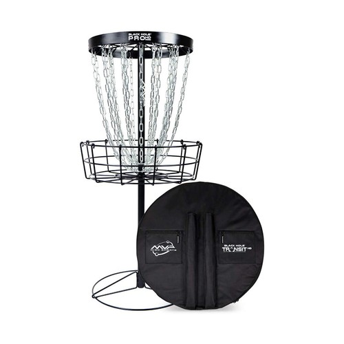 MVP Disc Golf Basket Black Hole Pro HD Catcher Target + Transit ...