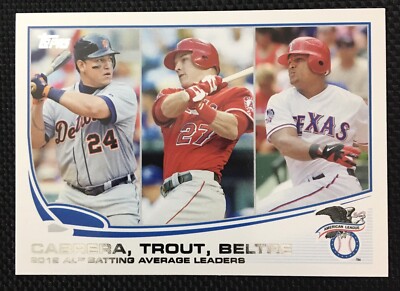 2015 Topps American League Home Run Leaders #285 Mike Trout/Carter/Cruz ...