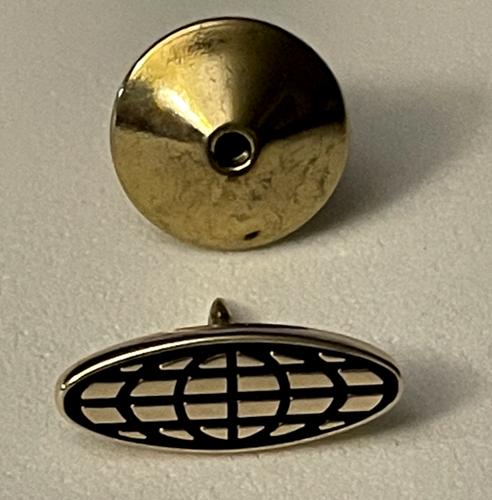 10k Yellow Gold EMB CTO Award Lapel Pin World Globe .86 grams | eBay