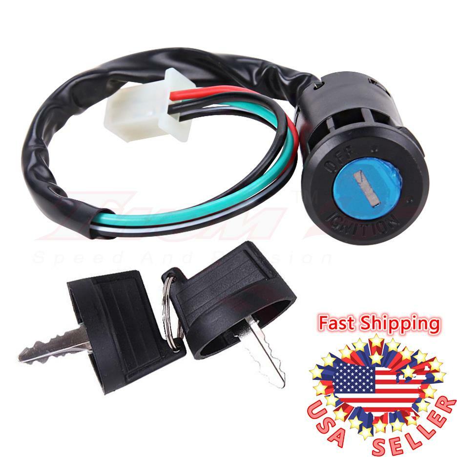 Key Ignition Switch 4 Wire 50 70 90 110 125 150 200 250 CC TaoTao SUNL ...