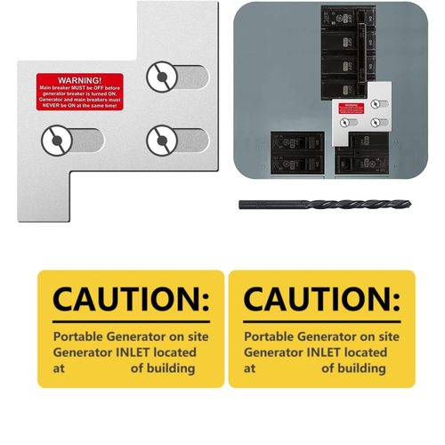 Generator Interlock Kit for General Electric GE 150 and 200 Amp Panels ...