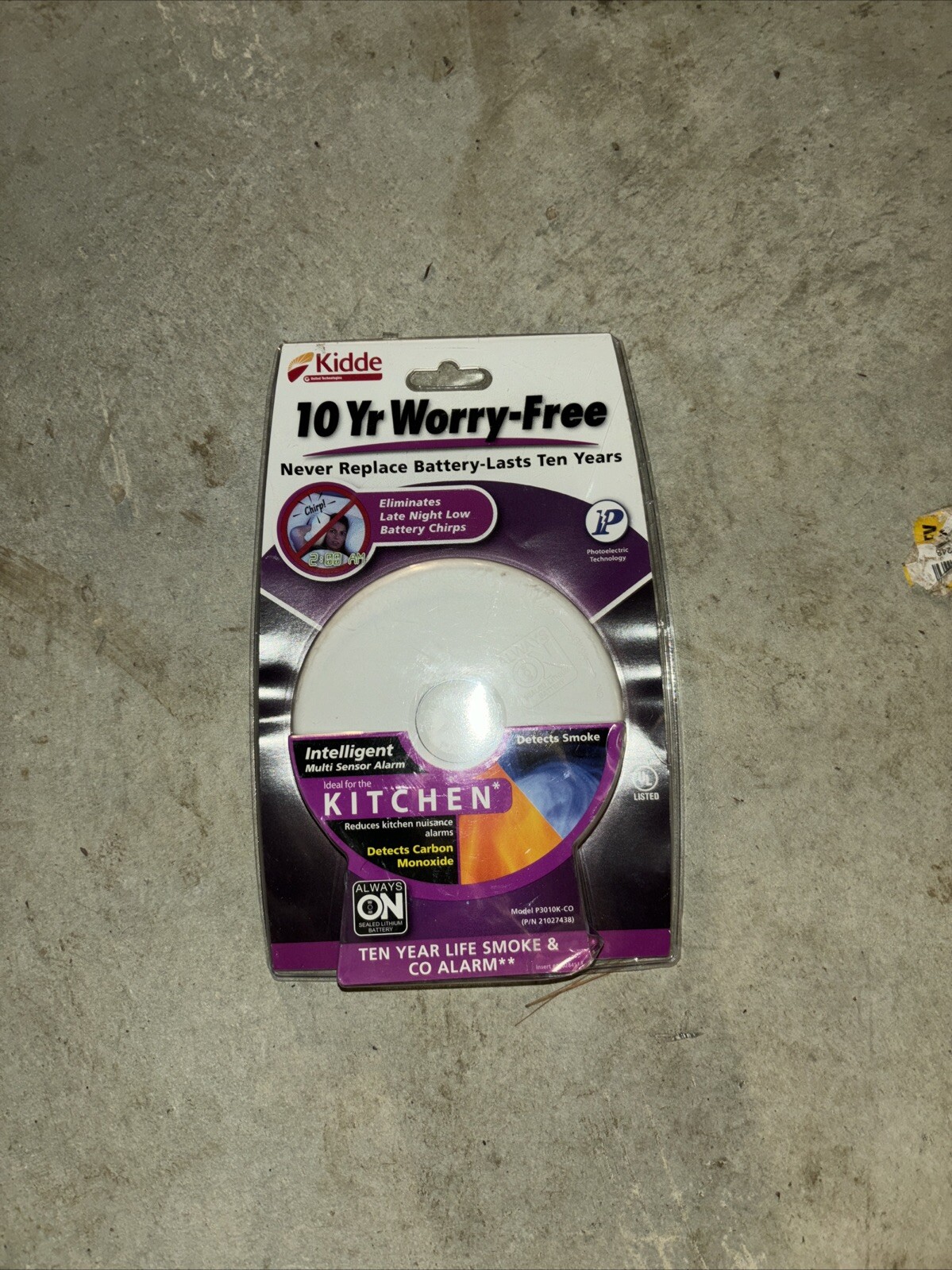 Kidde Kitchen Combination Smoke Carbon Monoxide Alarm 10-Year Lithium ...