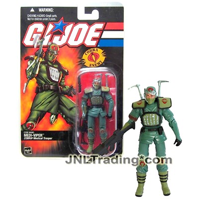 Year 2005 GI JOE A Real American Hero 4" Figure Cobra Medical Trooper ...