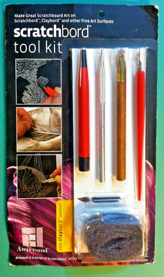 Ampersand 🔥SCRATCHBOARD ART🔥 Brand New Scratchbord Clayboard Tool Kit ...