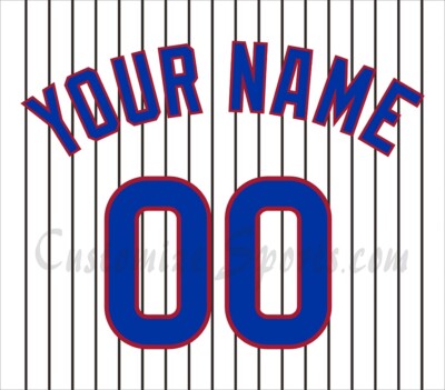 Baseball Chicago Cubs Customized Number Kit for 2007-2015 Home Uniform ...