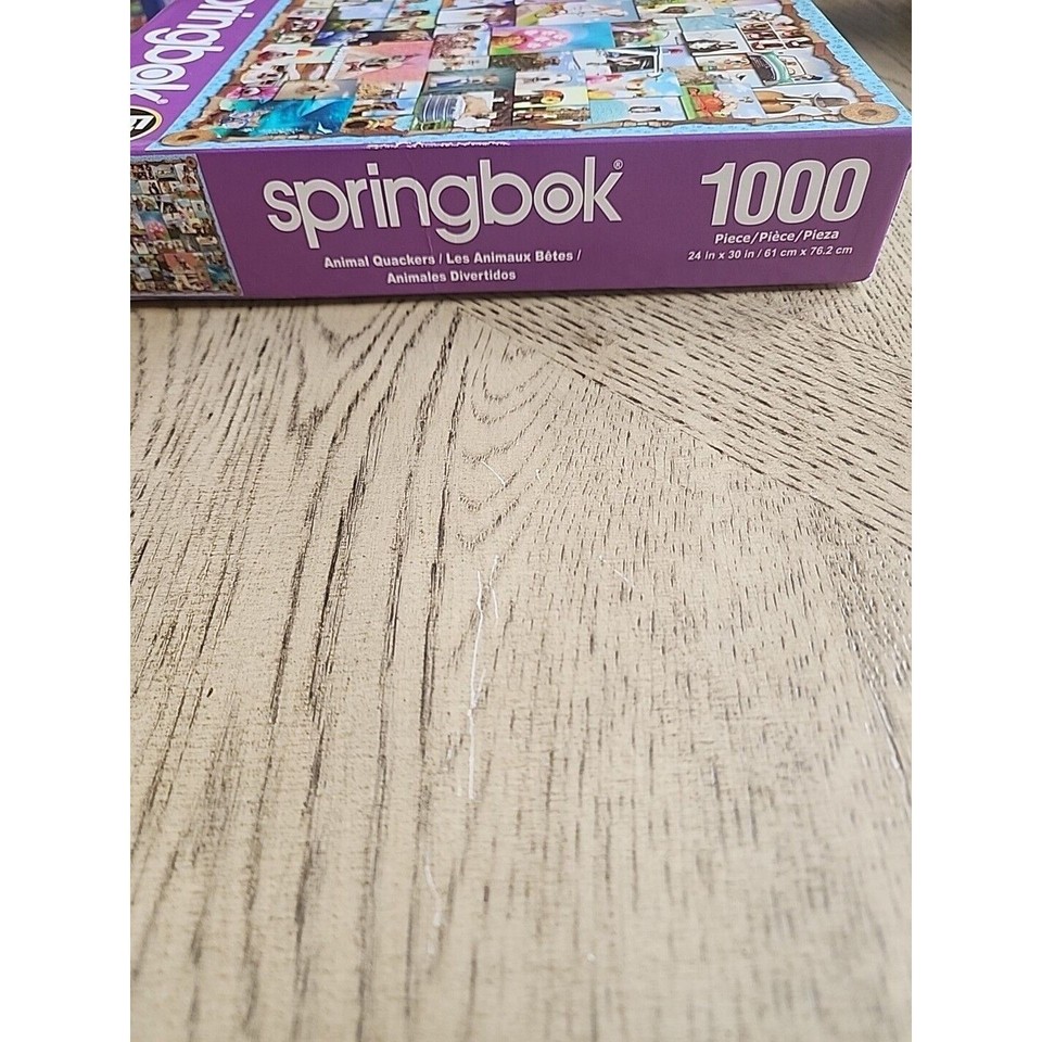 Springbok Puzzle Animal Quackers 1000 Pieces Dogs And Cats | eBay