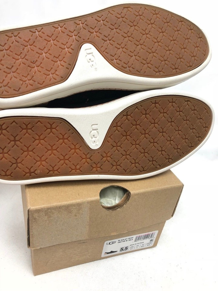 Ugg Australia Adley Perf Women's Fashion Sneakers Suede Leather Slip On ...