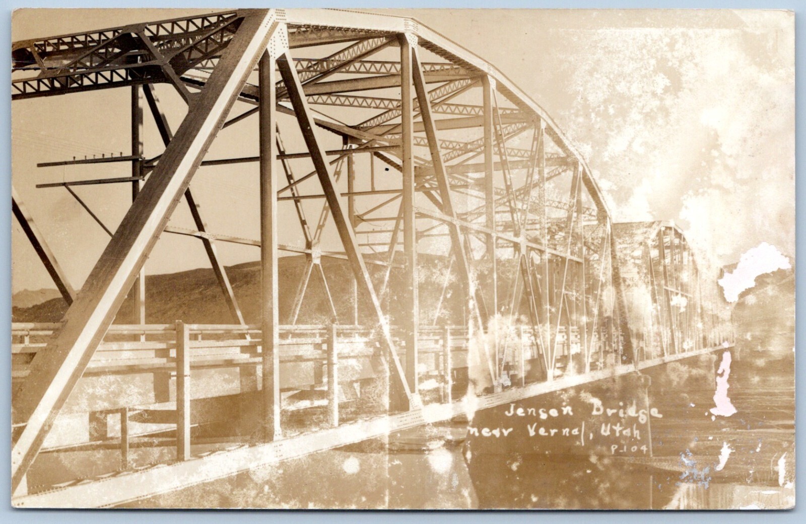 Postcard RPPC UT Jensen Bridge Near Vernal Utah AZO R50 | eBay