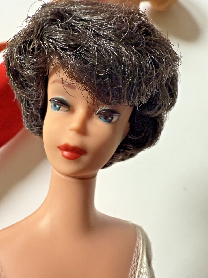 Vintage 60s Brunette & Blonde Bubblecut Barbie Dolls and Clothes LOT ...