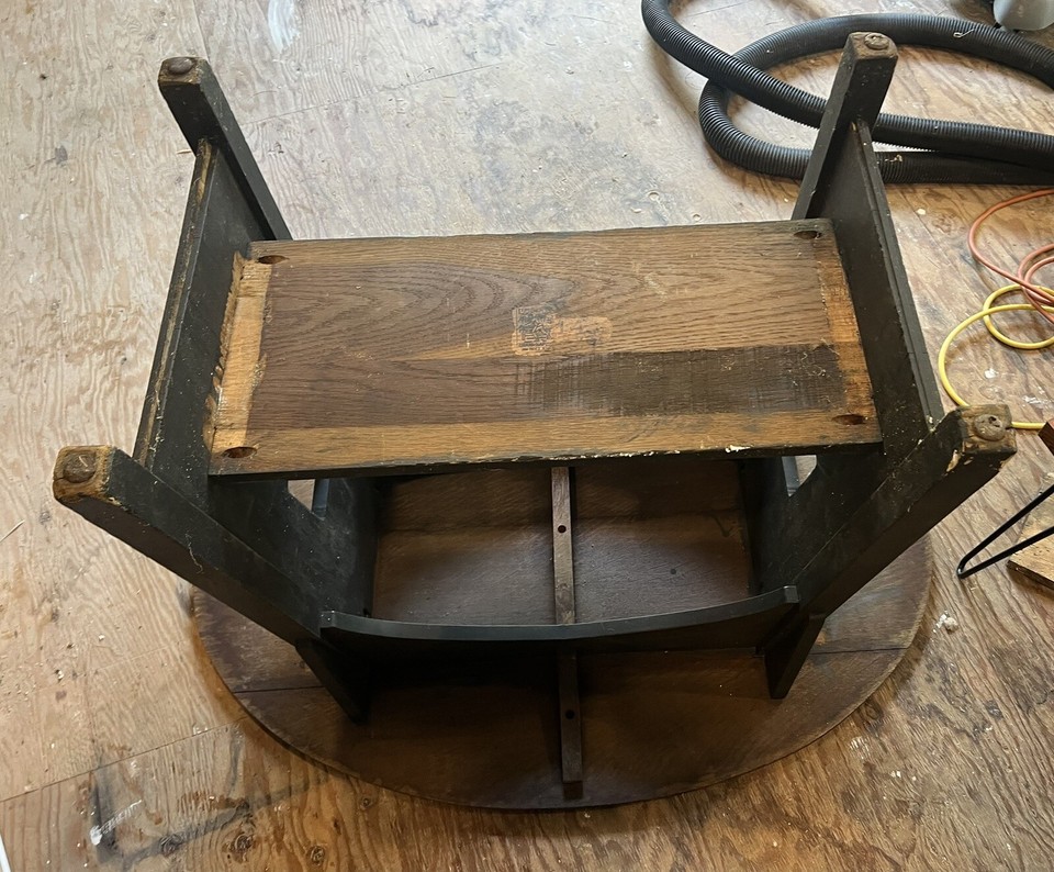 Charles P. Limbert - Cutout Oval Oak Table, Model 146 - N.E. Delivery ...