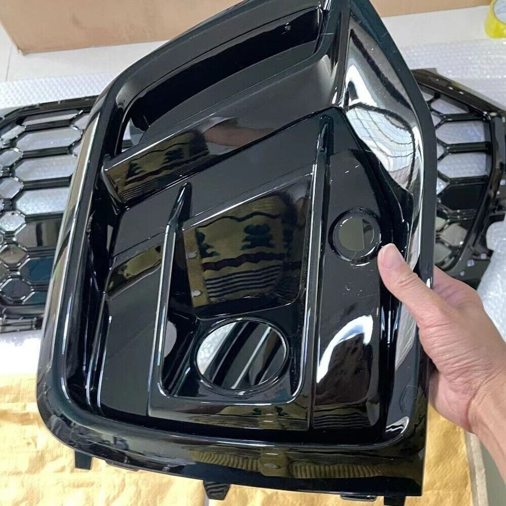Fog Light Cover Grill Mesh Grille Black For 2021 2022 2023 Audi Q5 ...