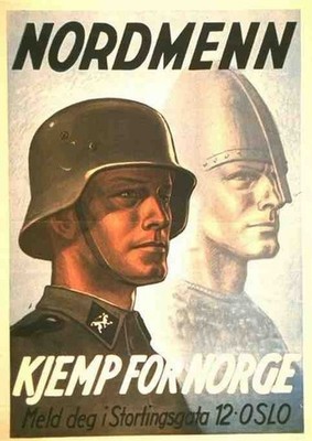 WW2 German ELITE Norway Norweigen NORGE Propaganda War Military Poster ...