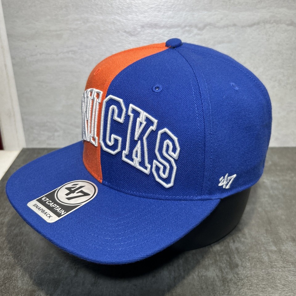 New York Knicks Hat 47' Brand Captain Snapback "Halftime" 2 Color Logo ...