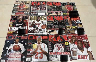 12 Dwyane Wade Magazine Covers Miami Heat City Edition MVP Slam Dime li ...