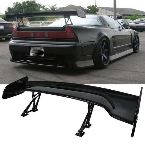 46" Rear Trunk Spoiler Wing Adjustable GT-Style Glossy Black For Acura ...