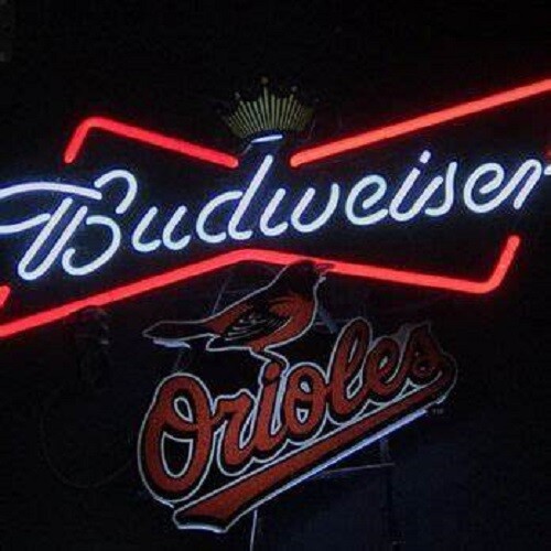 Baltimore Orioles Beer Lager 20"x16" Neon Sign Light Lamp Bar Club Wall ...