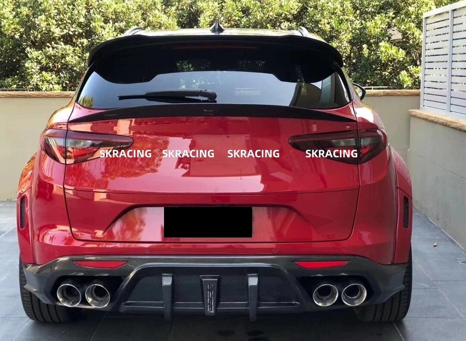 For 2017-2024 Alfa Romeo Stelvio Front Rear Lip Bumper Side Skirts Body ...