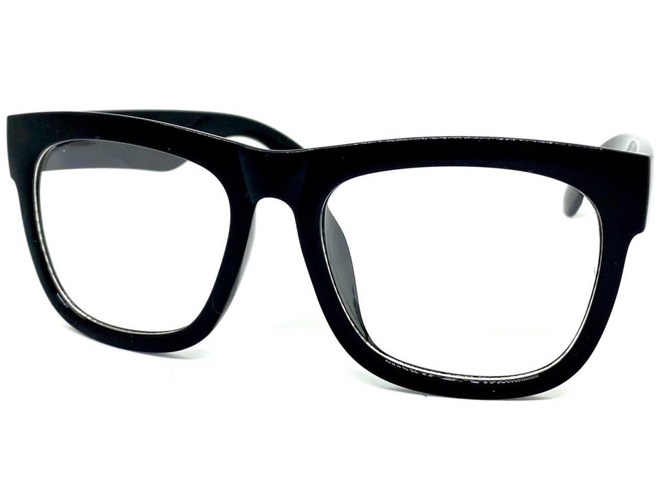 OVERSIZED Classic Vintage Retro Style Clear Lens EYE GLASSES Large ...
