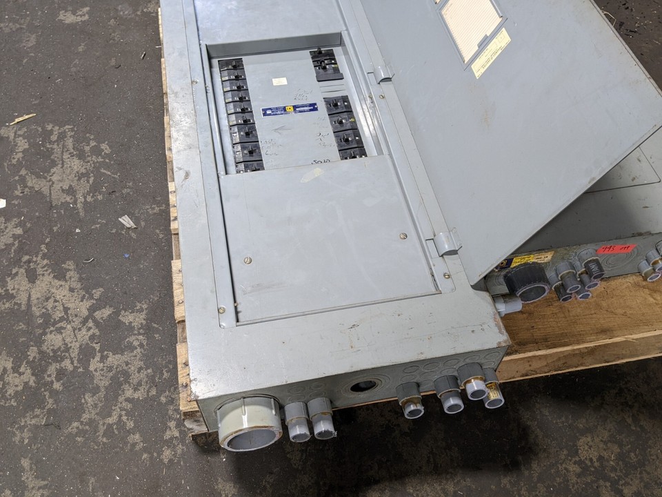 Square D NQOB Panelboard 400 AMP 120/208V 3 Phase 4W 42 Space Box MH53 ...